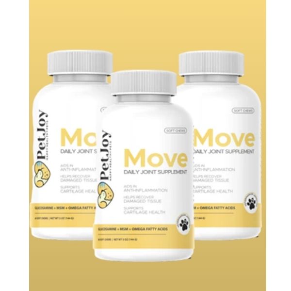 Move Daily Joint Supplement 3 Bottle Bundle – PetJoy Supplements